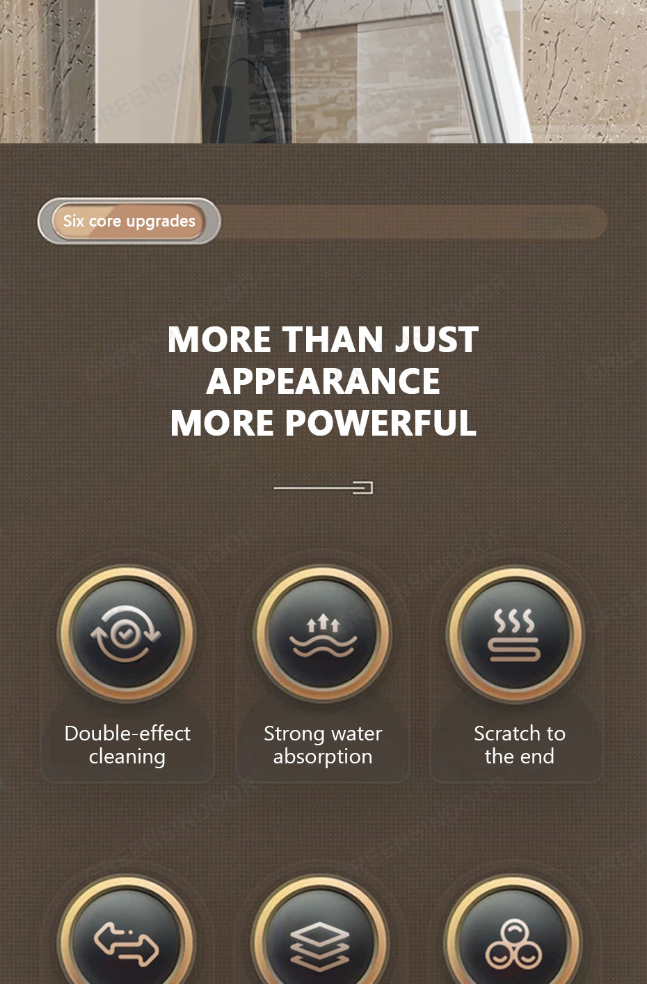 Desktop Mini Mop Hand Wash Small Flat Mop Wall Mirror Desktop Cleaning ...