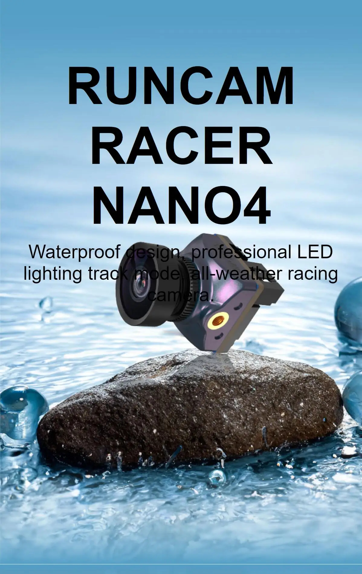 RunCam Racer Nano 4 1200TVL Super WDR CMOS Sensor Waterproof LED ...