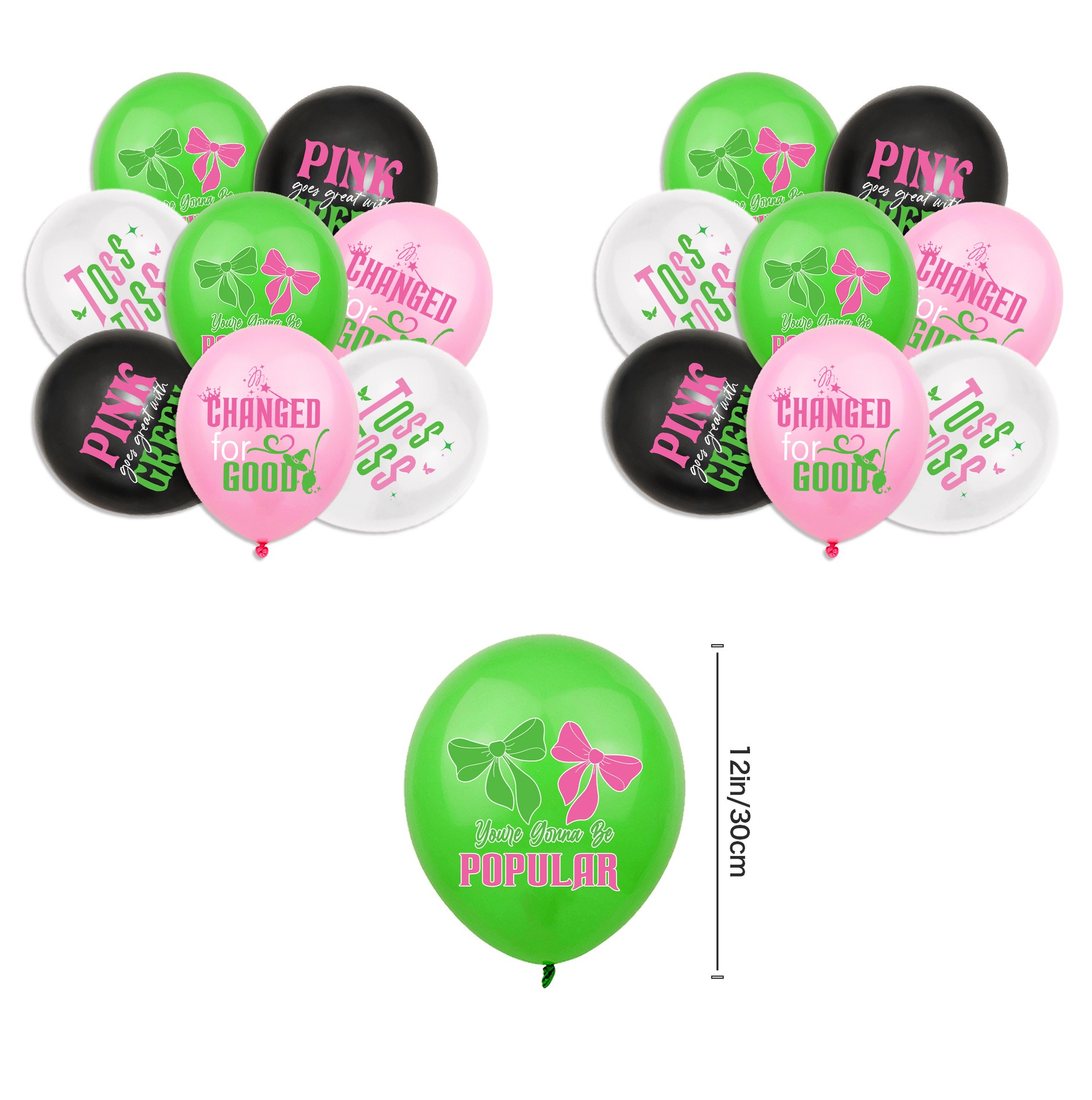 Wicked Birthday Theme Party Decorations Kids Birthday Banner Cake ...
