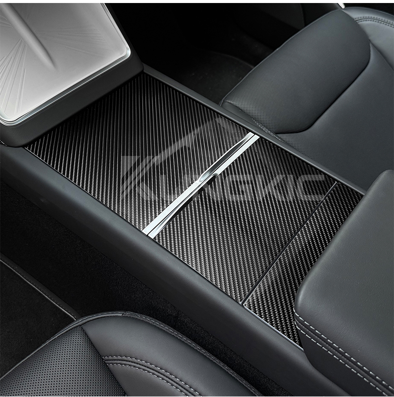 For Tesla Model Y Juniper 2025 TPU Carbon Fiber Texture Film Center ...