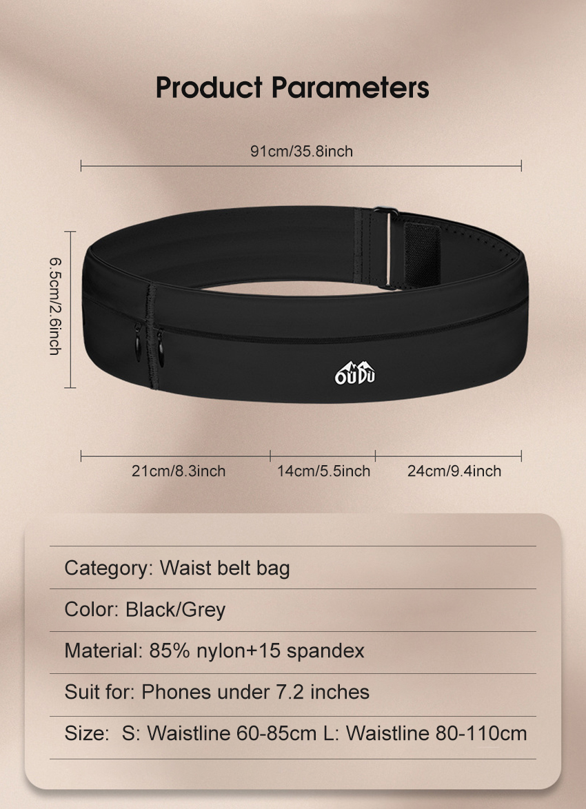 Outtobe Running Belt Running Bag Men's And Women's Outdoor Running ...