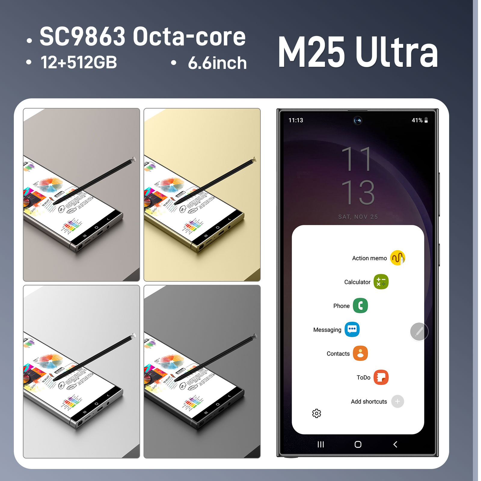 Galaxy M25 Student Gaming Phone 12GB+1TB Dual SIM Face Unlock Android ...