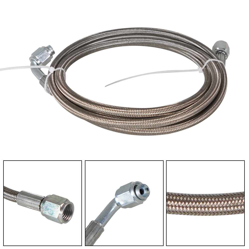 Universal 12" 24" 36" 48" 60" AN4 90 Degree x Straight PTFE Turbine Oil ...