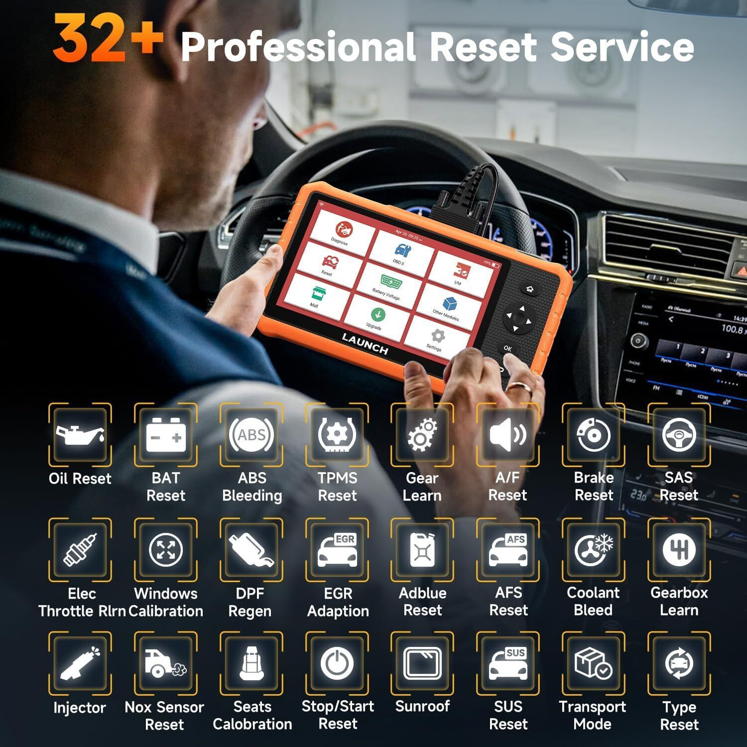 【Ship From Malaysia】LAUNCH X431 CRP919C Lite OBD2 Scanner All System Diagnostic 32+ Reset ...