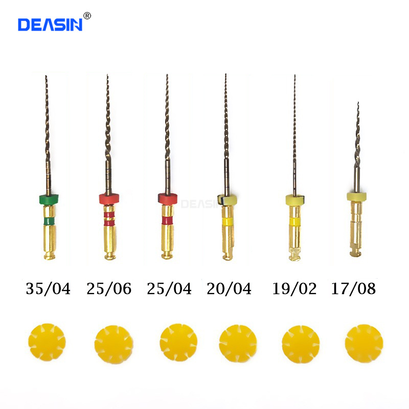 6pcs/pack Original Eighteeth E-FLEX Dental Root Canal File Gold Endo ...