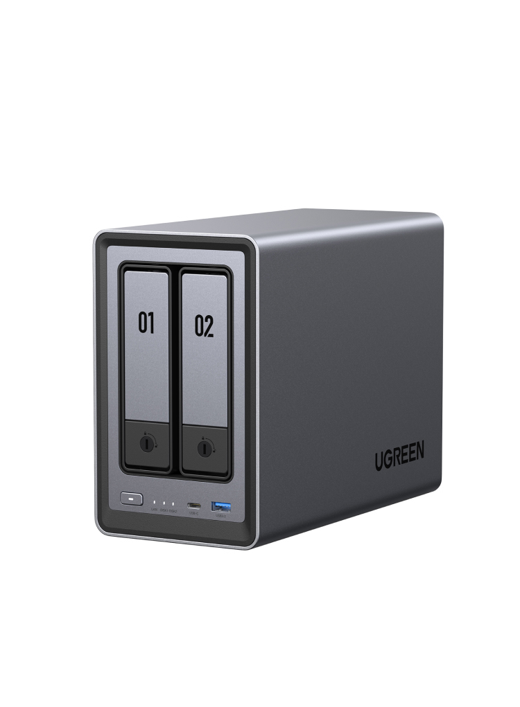 UGREEN NASync DXP2800 2-Bay Desktop NAS, Intel N100 Quad-core CPU, 8GB ...