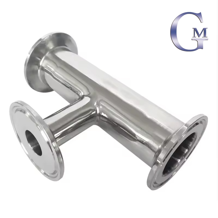 TP316L 19mm to 51mm Sanitary Tri Clamp 3 Way Tee Reducer 304 Stainless Steel Sanitary Ferrule ...