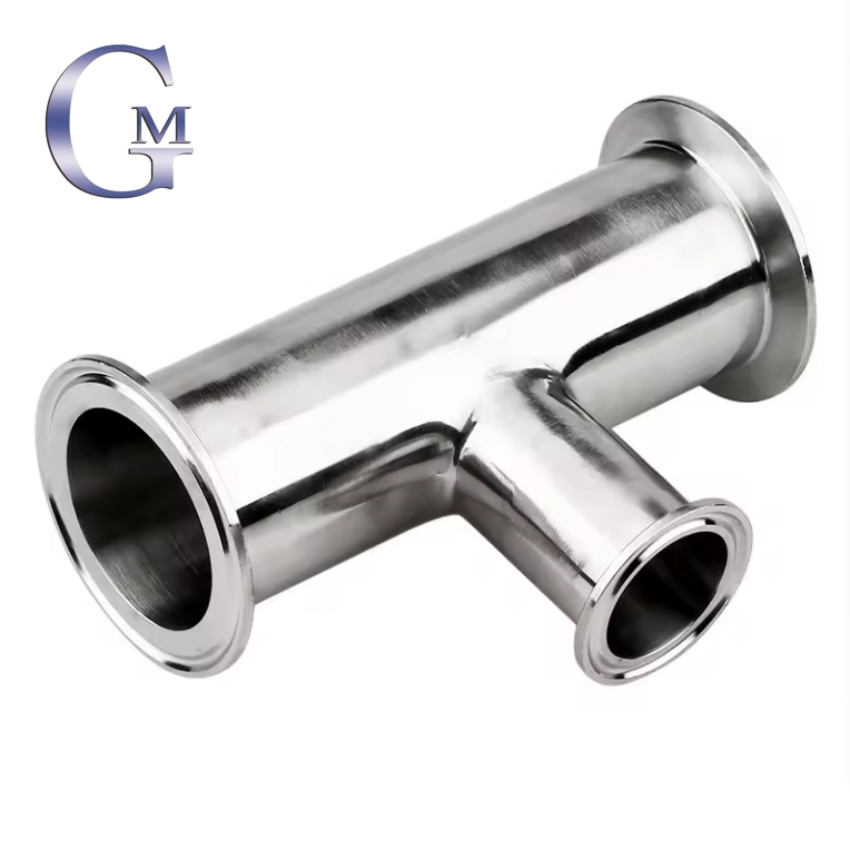 TP316L 19mm to 51mm Sanitary Tri Clamp 3 Way Tee Reducer 304 Stainless Steel Sanitary Ferrule ...