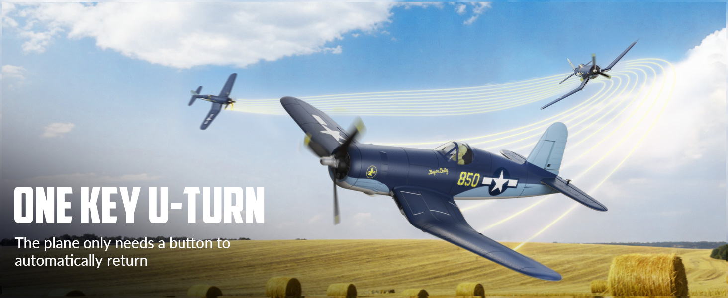 VOLANTEXRC Brushless RC Plane 4 Channel Remote Control Airplanes with ...