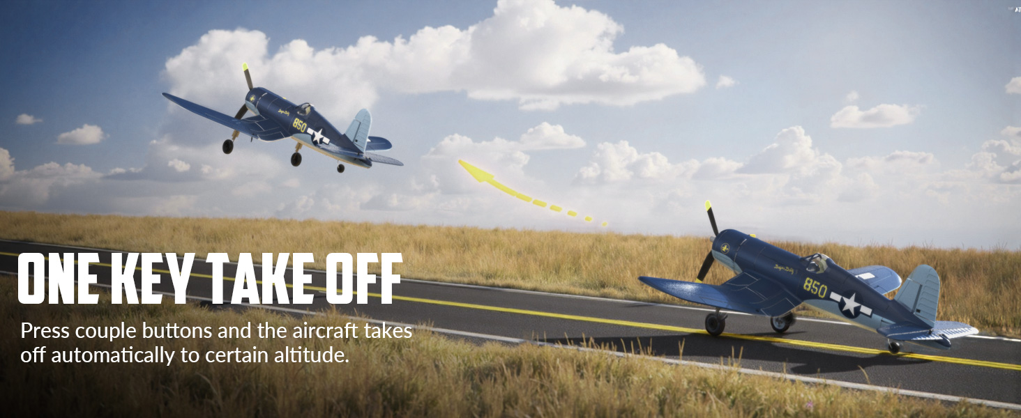 VOLANTEXRC Brushless RC Plane 4 Channel Remote Control Airplanes with ...