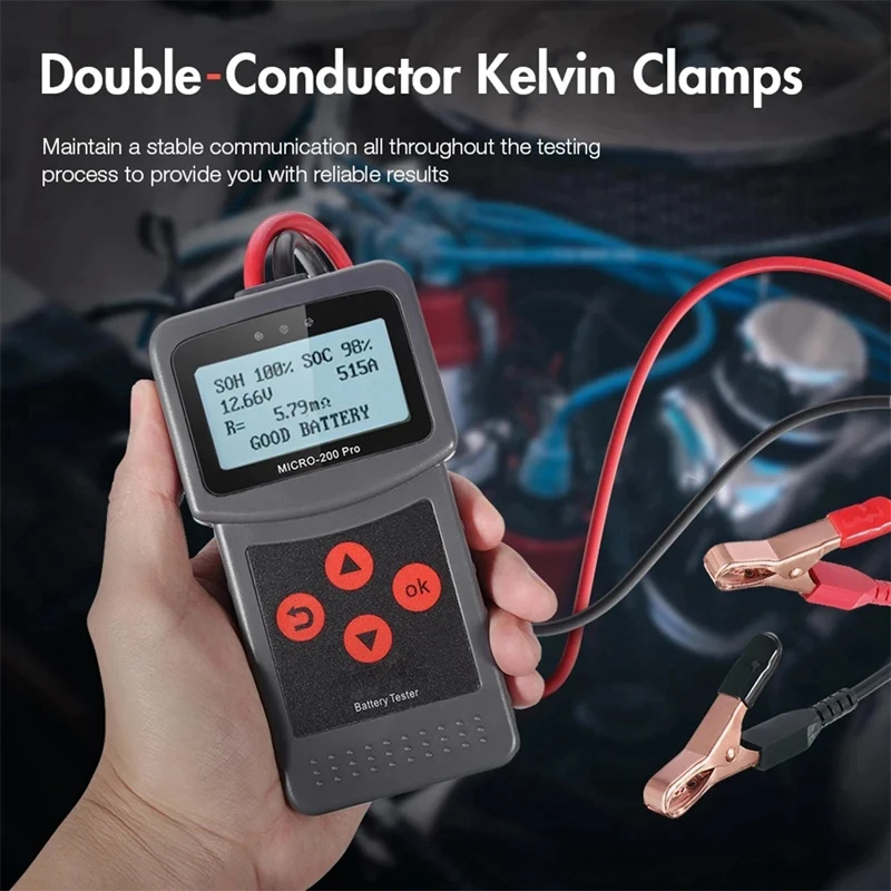 Original Micro-200Pro 24V 12V Car Motorcycle Battery Tester Load Tester ...
