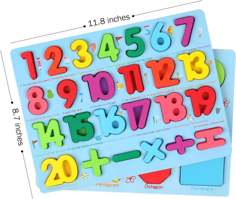 Belajar Huruf ABC Puzzle Alphabet Numbers 123 Montessori Learning ...