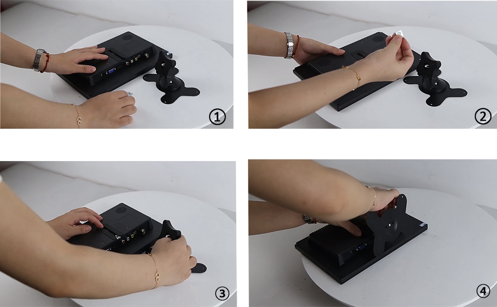 10.1inch Small Monitor FHD 1080P Display TFT IPS Screen Support HDMI/AV ...