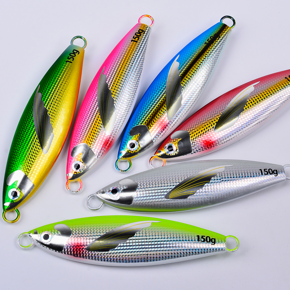 Proberos 5pcs Saltwater Jigs Fishing Lures Slow Pitch/Knife/Vertical ...
