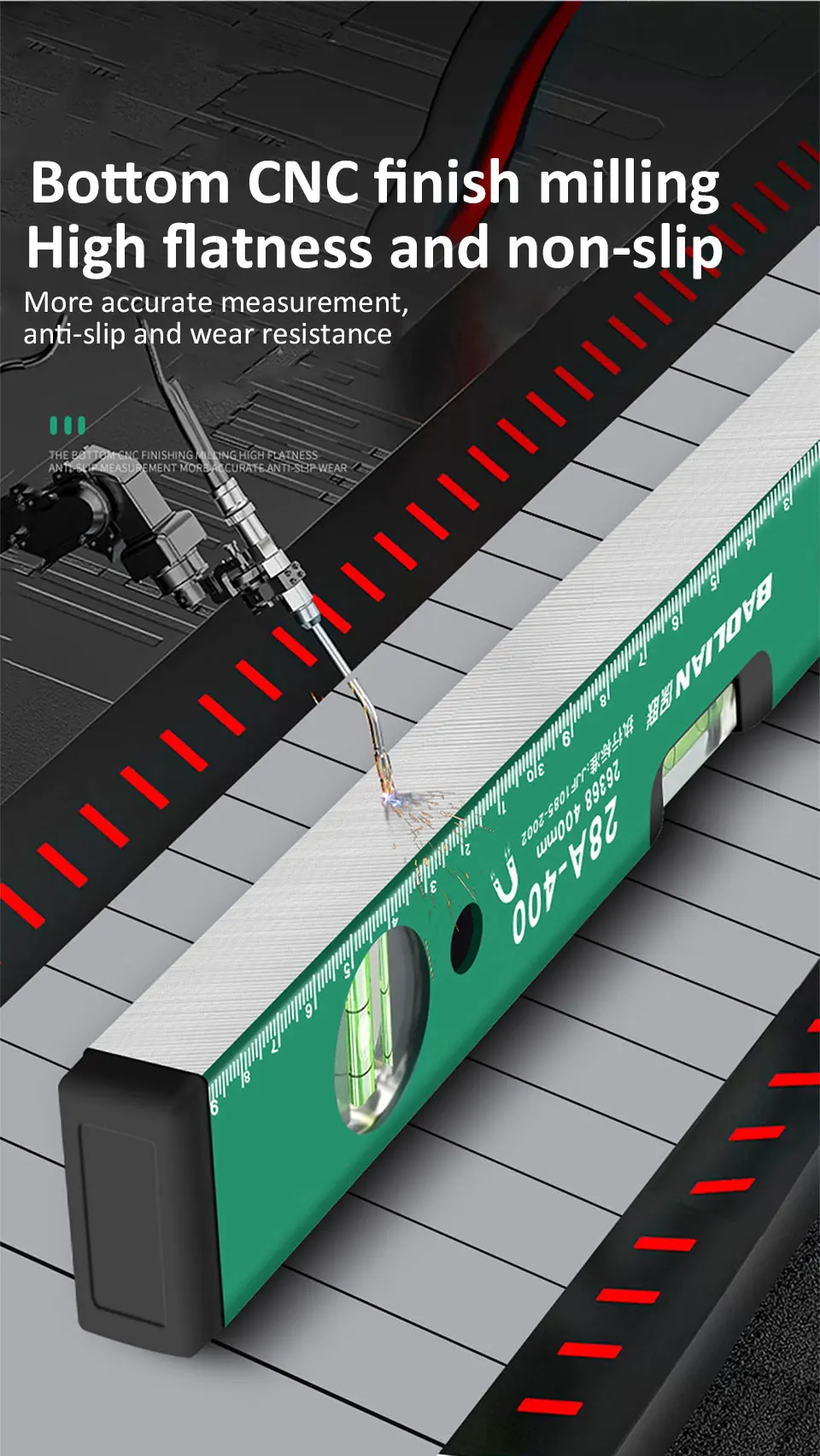 Digital Level & Protractor Electronic Bubble Inclinometer with LED ...