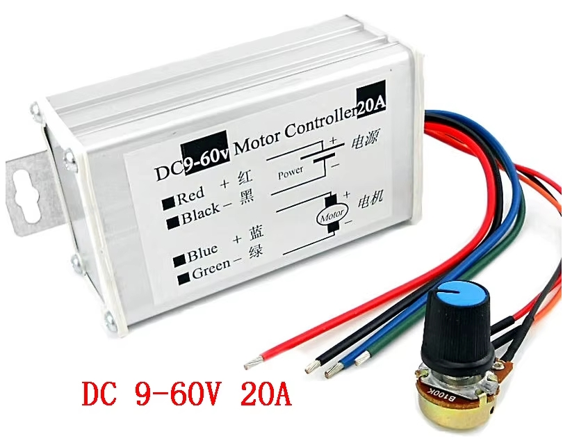 Brushed DC Motor Controller 12V24V Forward And Reverse Switching Speed ...