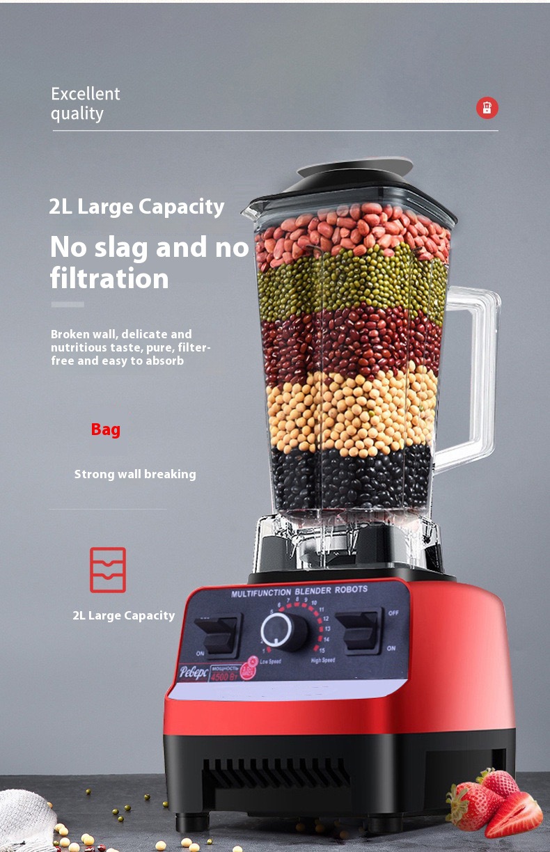 3L 4500W Heavy Duty Blender Home Multi-functional Mini Broken Wall ...