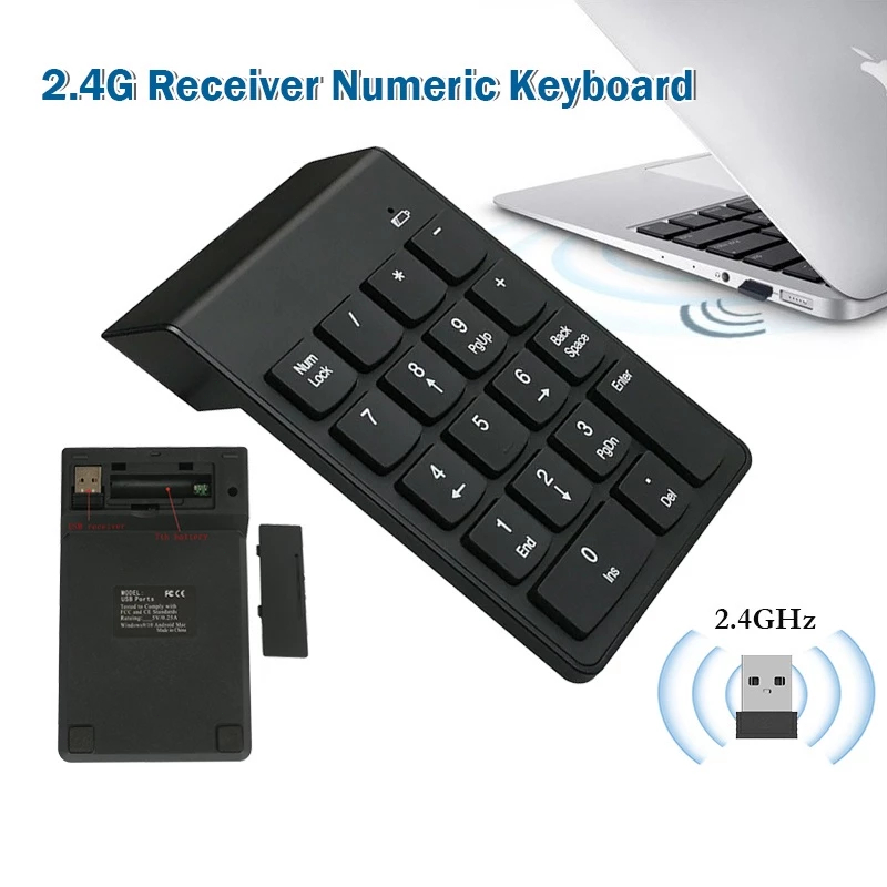 EXPOSE 2.4g Keyboard Wireless Digital External Keyboard USB External ...