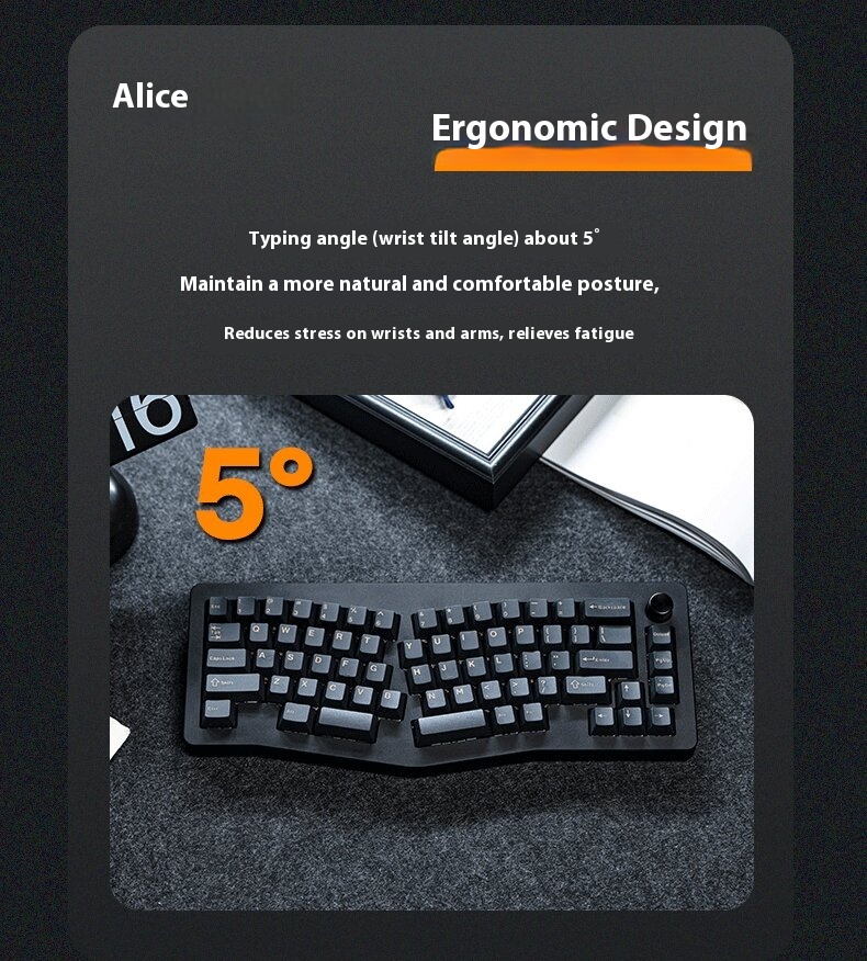 EPOMAKER Tide Alice Wireless Mechanical Keyboard 65% Hot swappable RGB ...