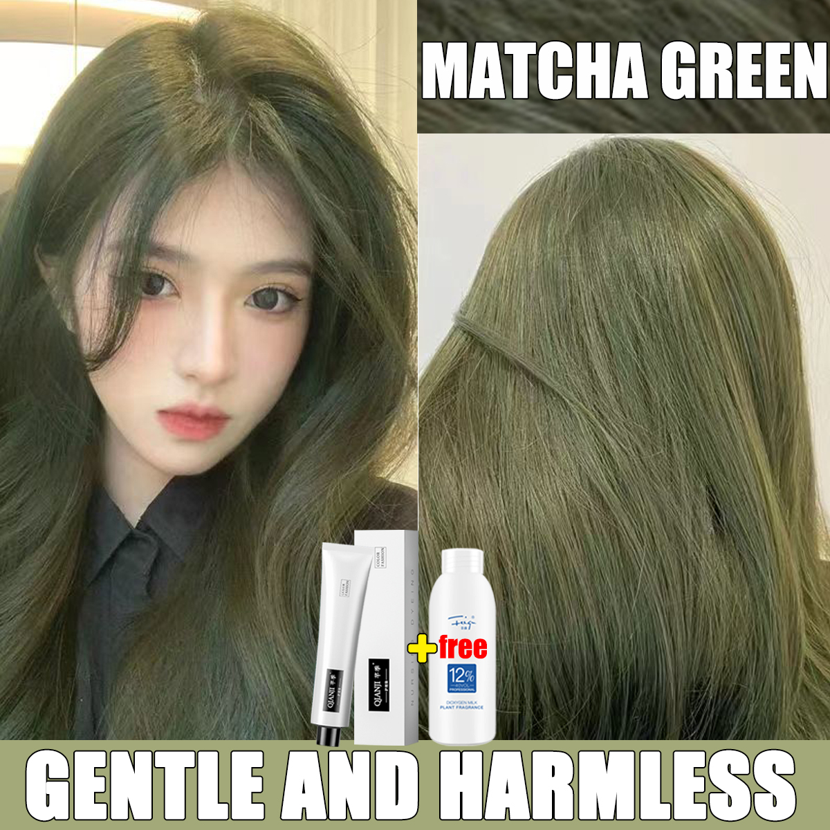 Original Hair Dye Cream No Need to Bleach Professional Color Cream Hair ...