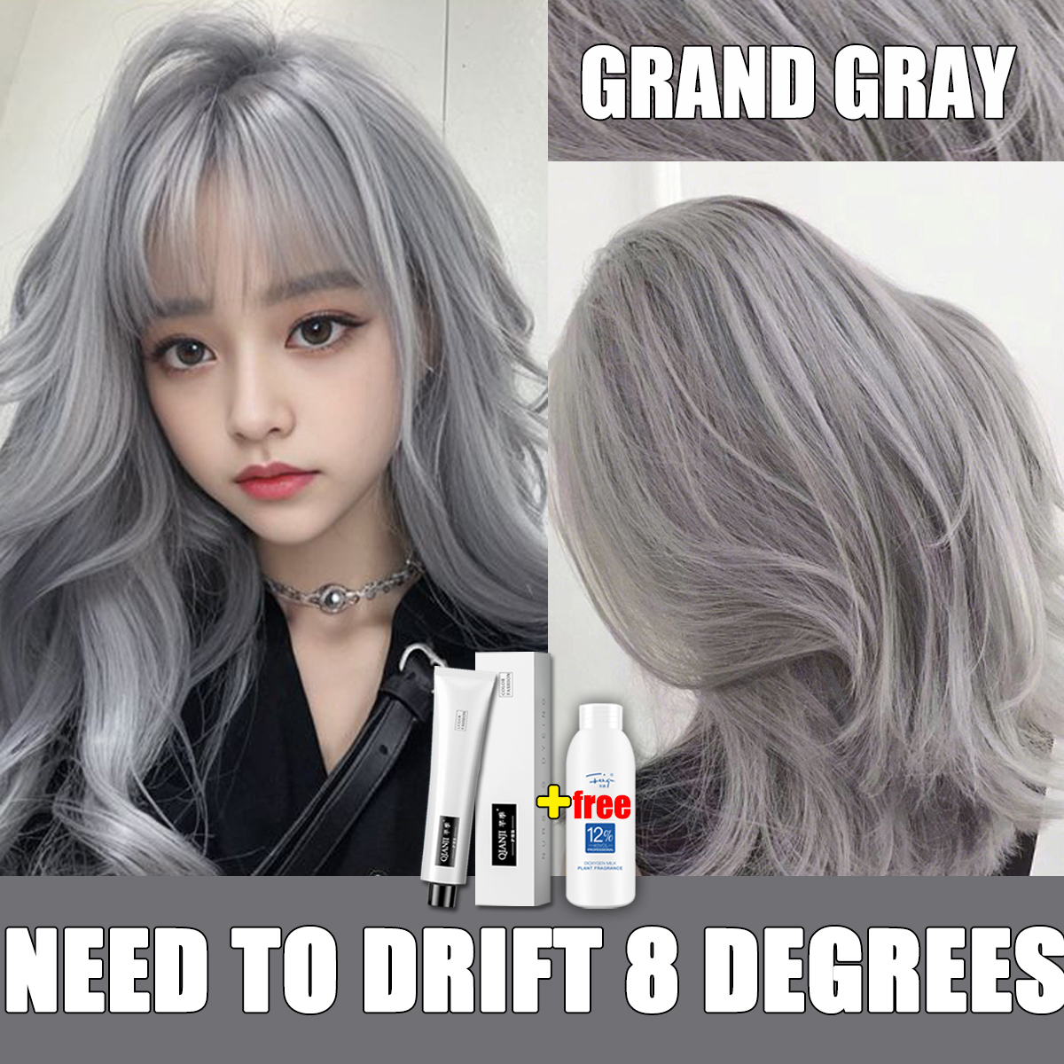 Original Hair Dye Cream No Need to Bleach Professional Color Cream Hair ...