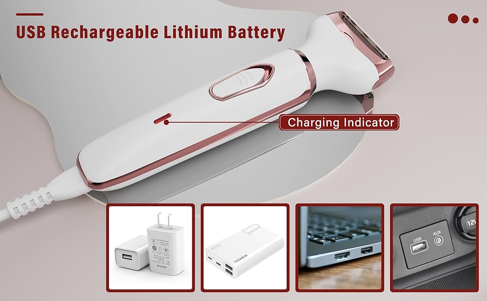 Electric Razor - Shaver - Trimmer for Women: 4 in 1 Painless Body ...