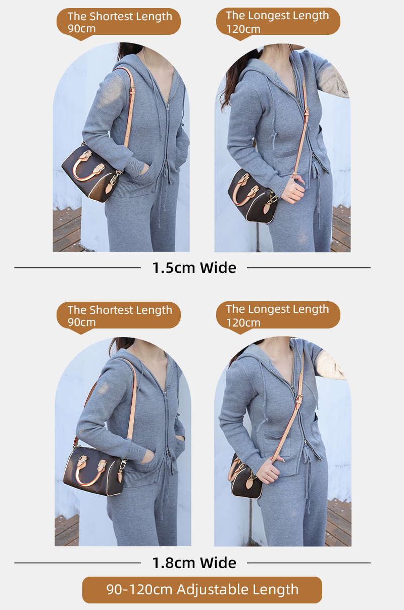 DGAZ Shoulder Strap Fits for Speedy Handbag Leather Crossbody Extension ...