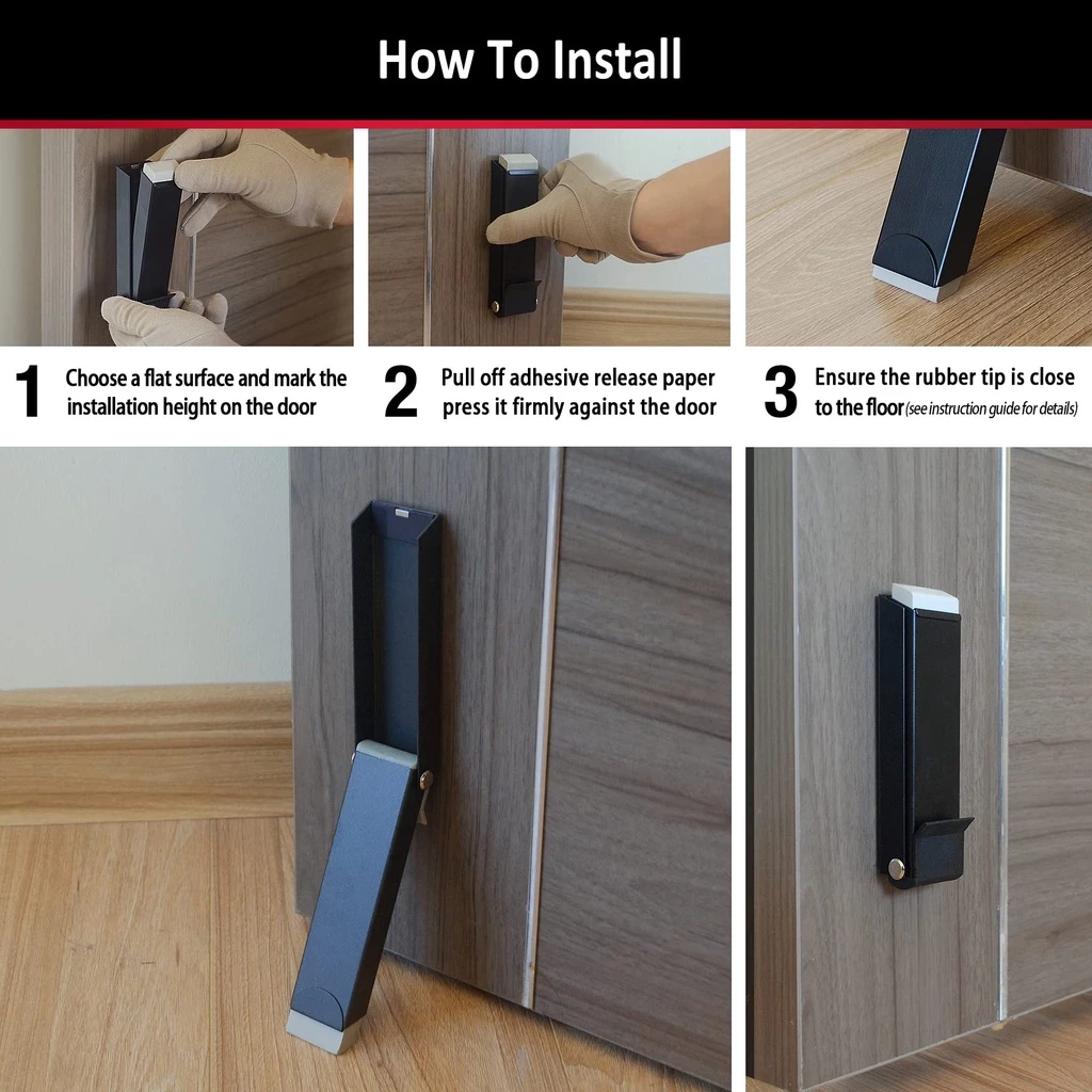 Door Stopper No Door Seam Punch-Free Heightened Windproof Aluminum ...