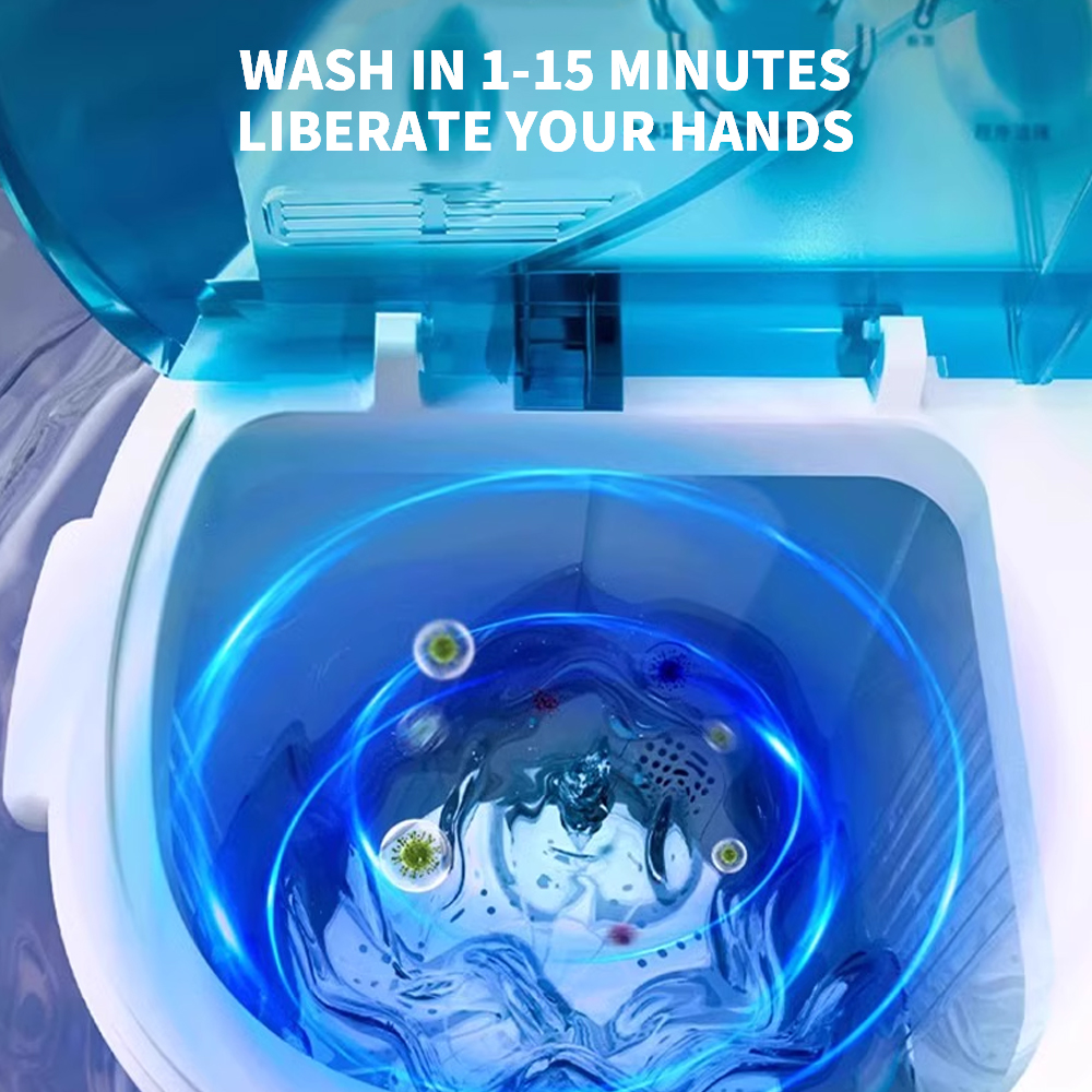 HOMEFUN Double Barrel Mini Washing Machine With Spin Dryer Semi ...