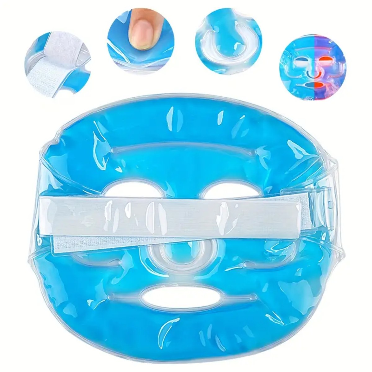 1pc Ice Mask, Beauty Sleeping Hot & Cold Mask, Cold Compress For Post ...