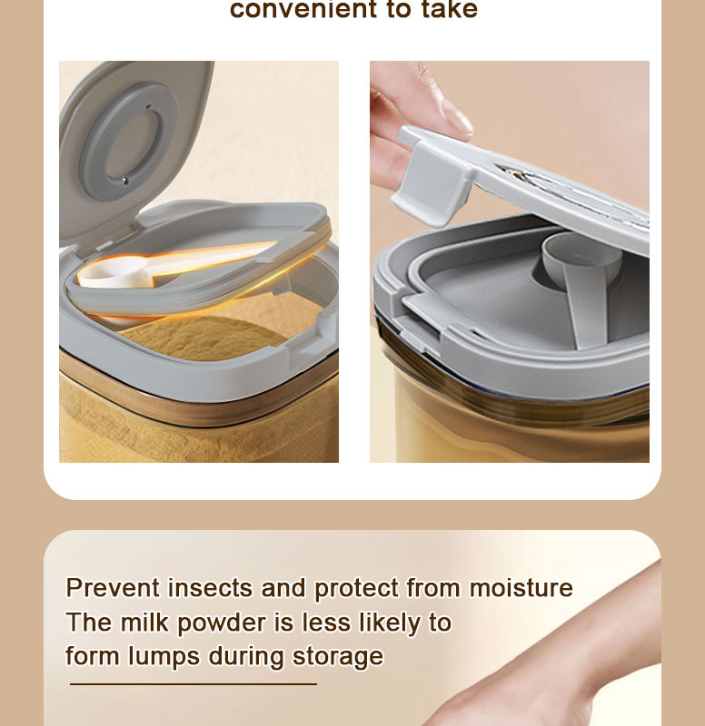 【3 Sizes】800ml/1300ml/1800ml BPA Free Baby Formula Container - Airtight ...