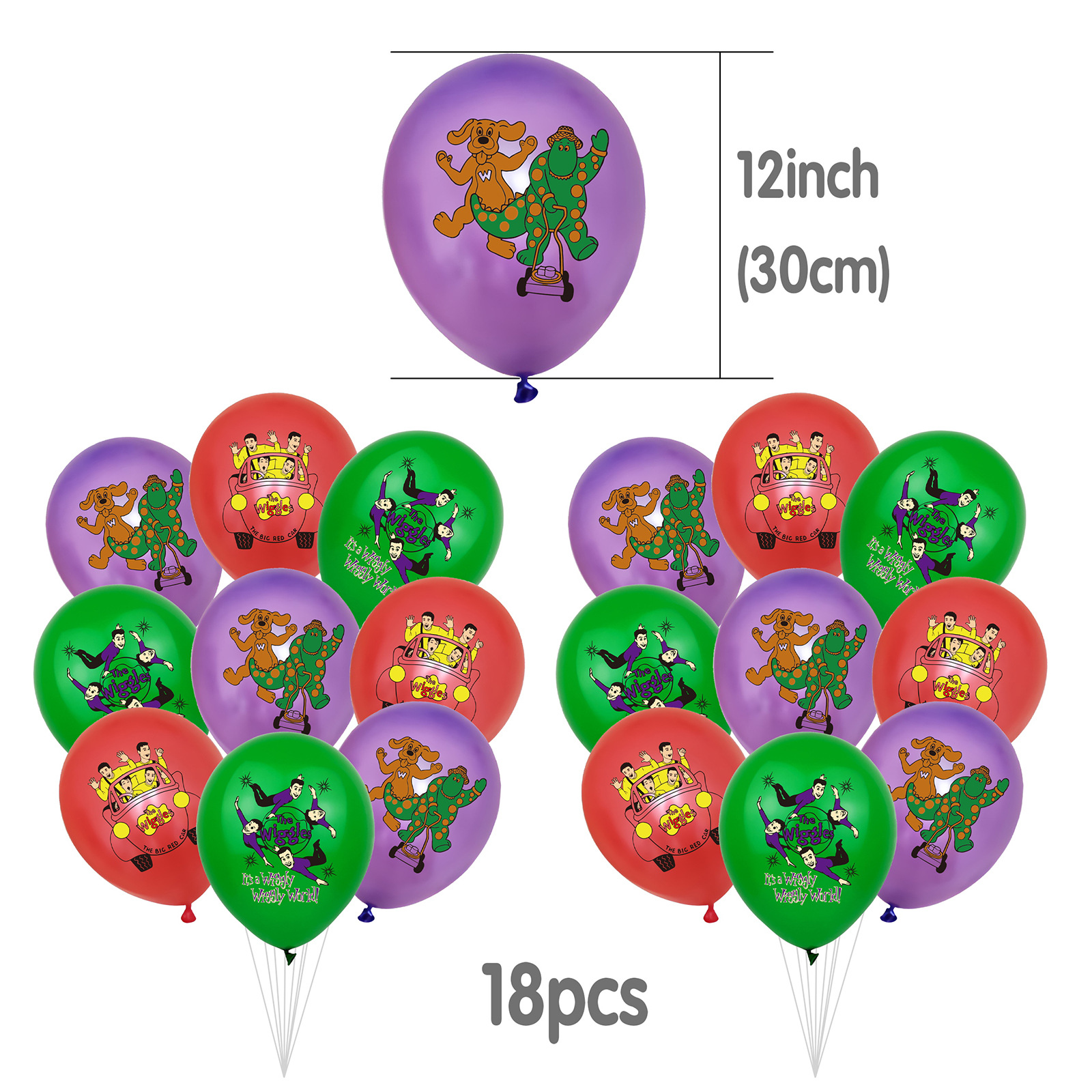 The Wiggles Kids Pop Music Birthday Party Scene Decoration Banner Cake ...