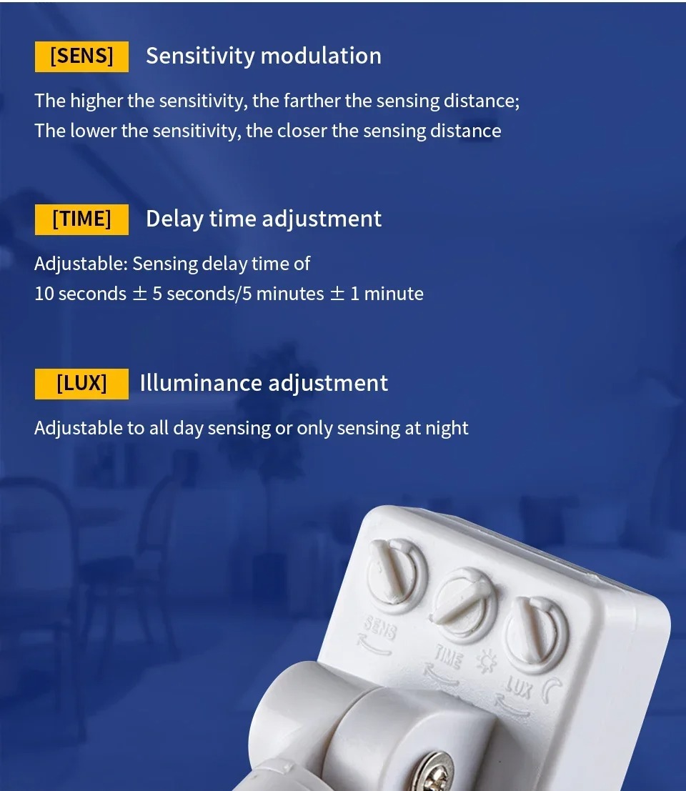 AC85-265V Human Motion Sensor Smart Home Outdoor/ Indoor PIR Motion ...