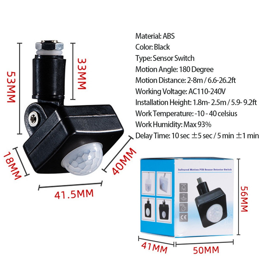 AC85-265V Human Motion Sensor Smart Home Outdoor/ Indoor PIR Motion ...