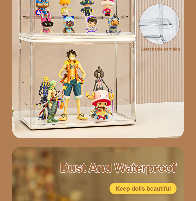 Kotak paparan mainan Kotak Kes Penyusun Lutsinar Penyimpanan Mainan ...