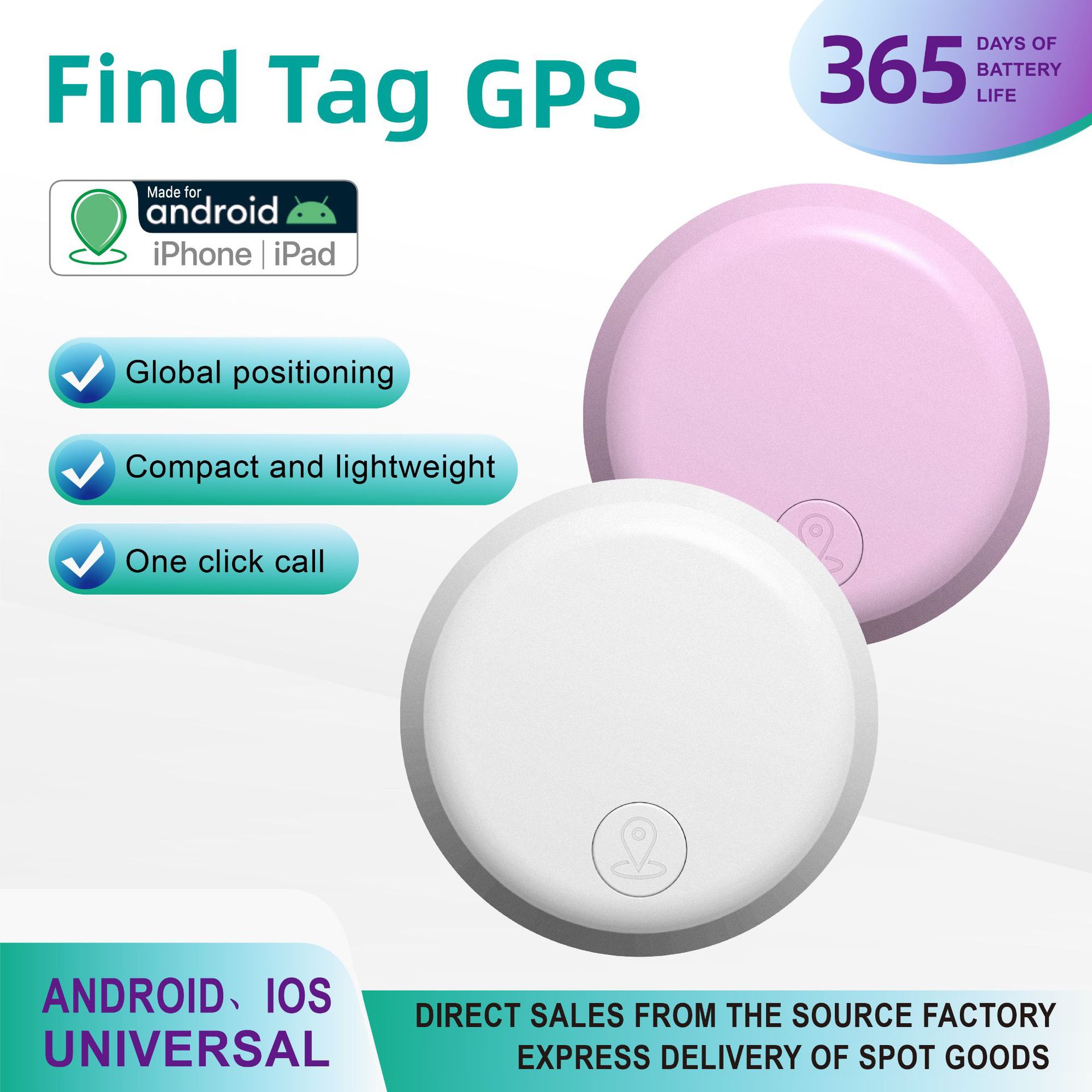 smart Tag Tracker locator work FindTag APP ,Android/IOS smartphone ...