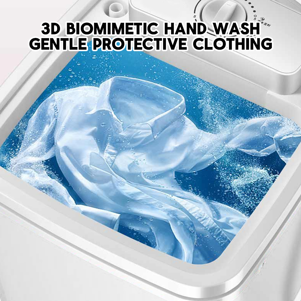 HOMEFUN Portable Washing Machine With Dryer 6.6KG/8.8KGBlue Light ...
