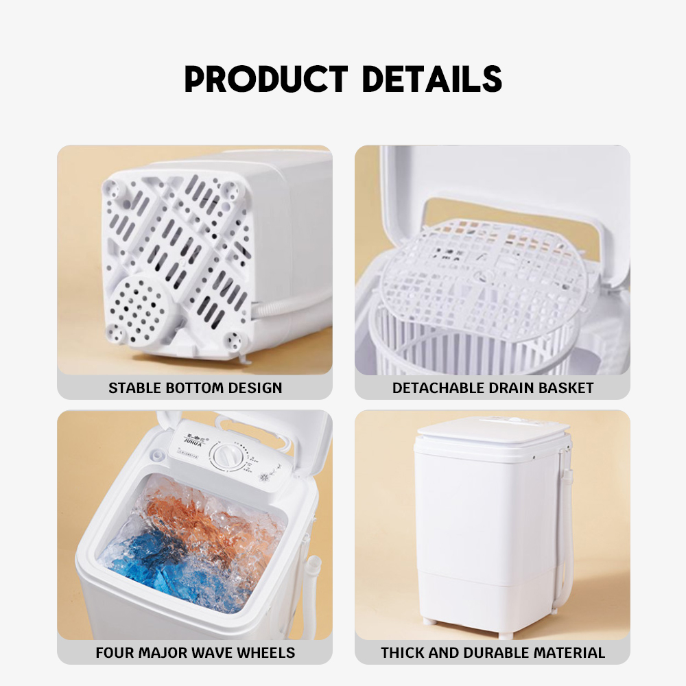 HOMEFUN Portable Washing Machine With Dryer 6.6KG/8.8KGBlue Light ...