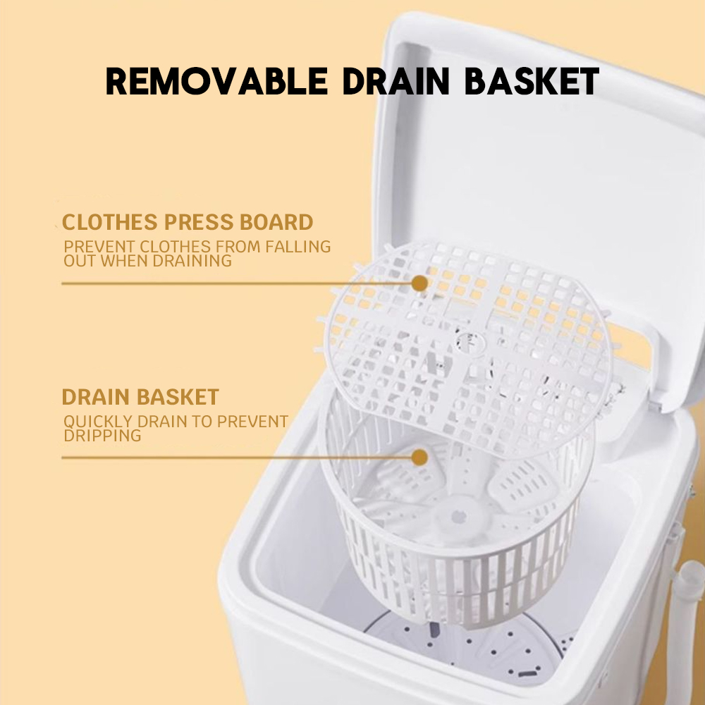 HOMEFUN Portable Washing Machine With Dryer 6.6KG/8.8KGBlue Light ...