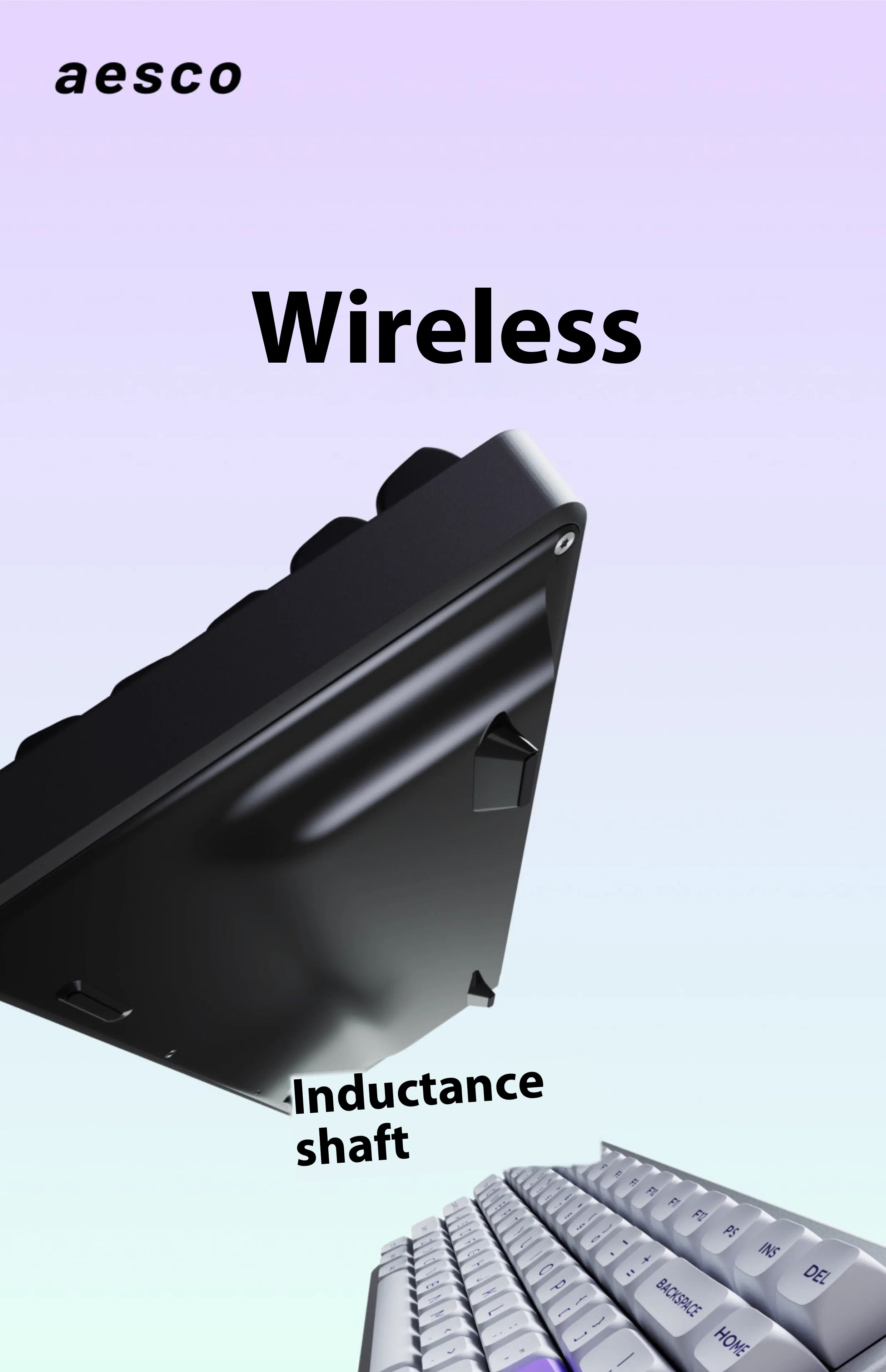 AESCO A67/A83 Wireless Magnetic Keyboard 75% Hot swappable RGB GASKET ...