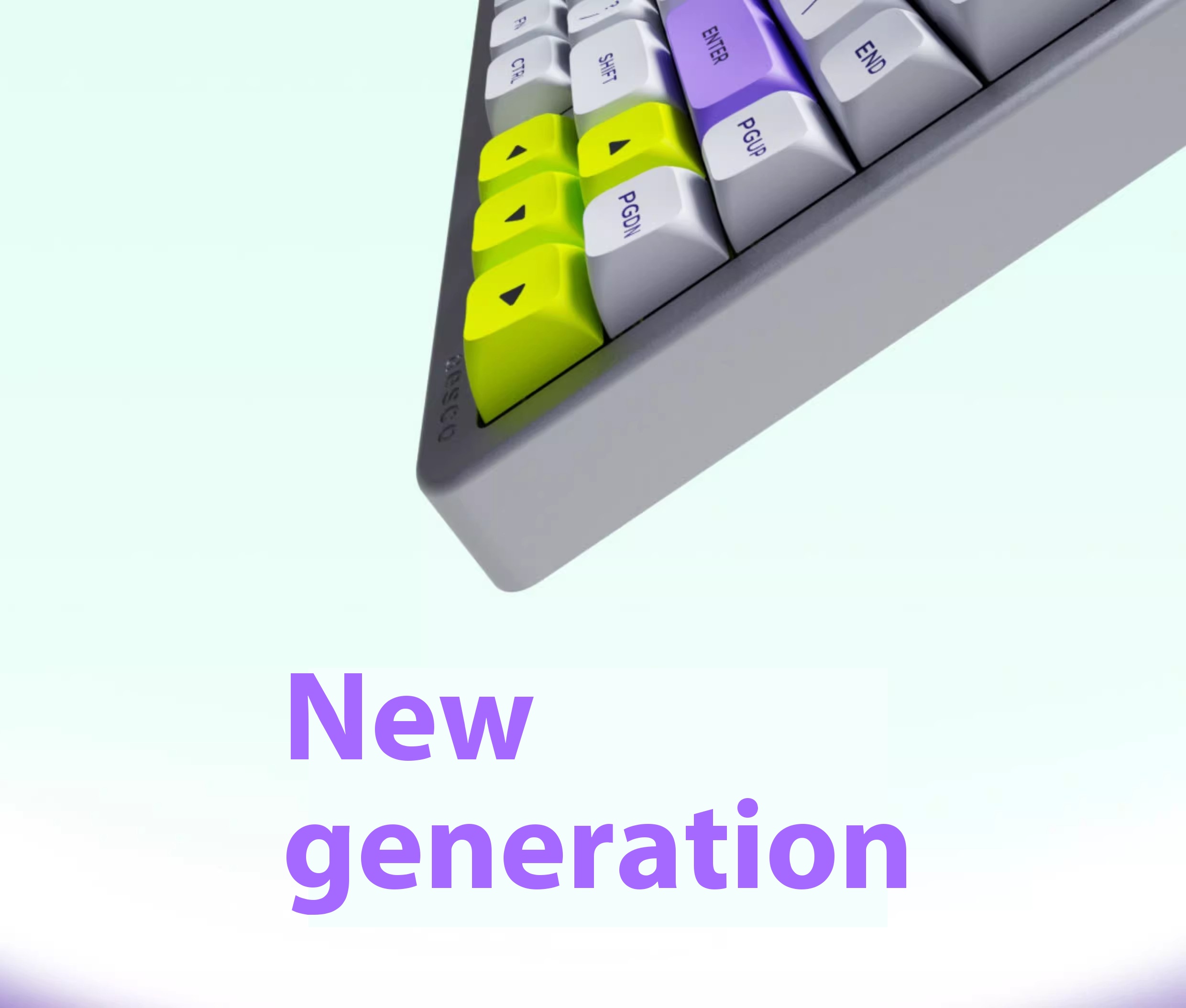 AESCO A67/A83 Wireless Magnetic Keyboard 75% Hot swappable RGB GASKET ...