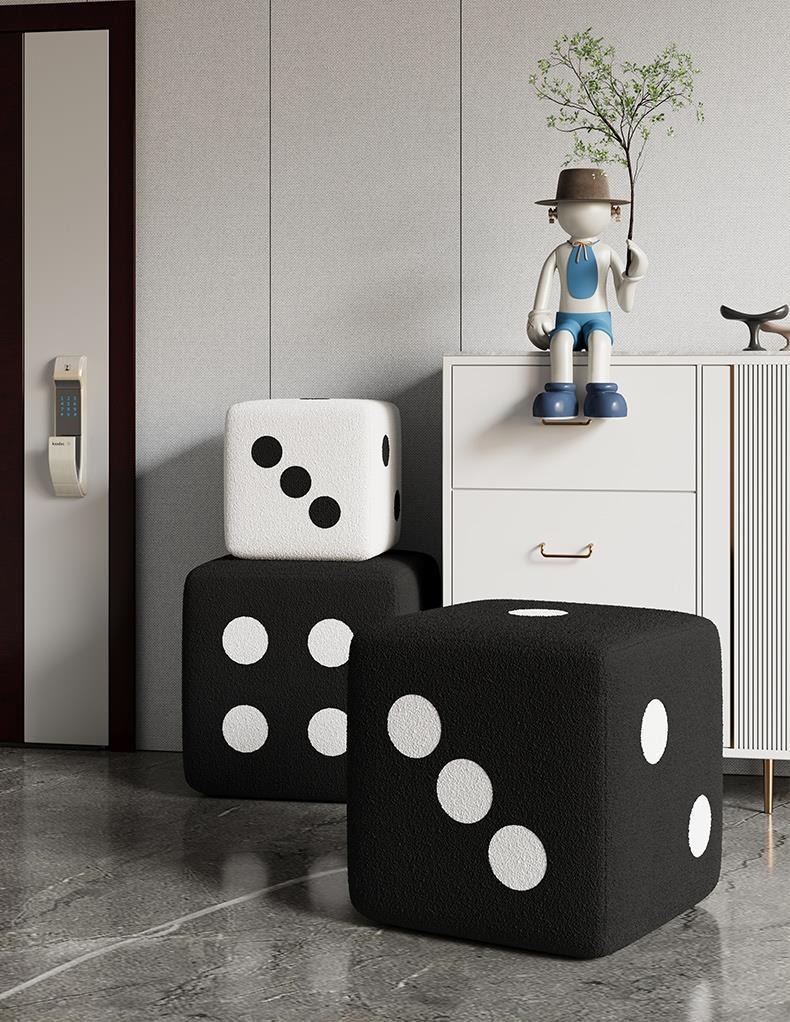Doorway Shoe Stool Small Stool Simple Creative Dice Bench Sofa Stool ...