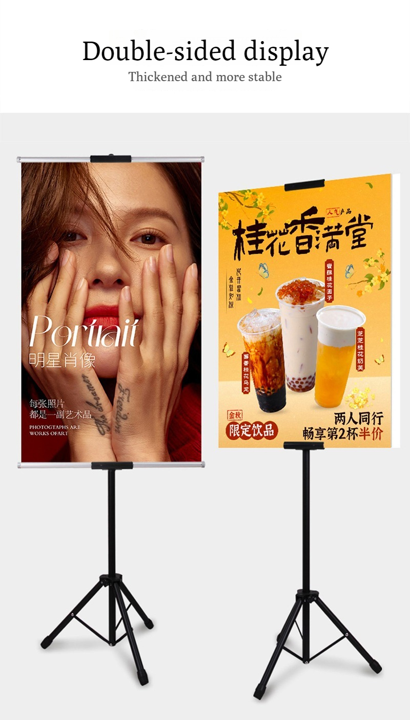 【Double Sided Pro】Tripod Banner Stand 2m Height Adjustable Bulk ...