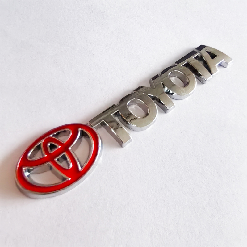 1 x Metal TOYOTA Letter Car Auto Decorative Emblem Badge Sticker Decal ...