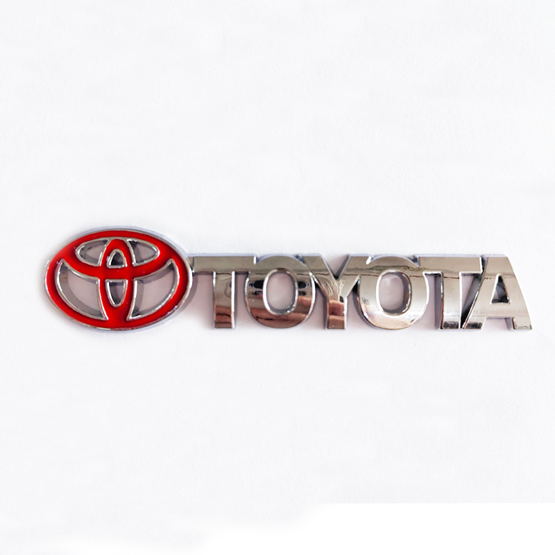 1 x Metal TOYOTA Letter Car Auto Decorative Emblem Badge Sticker Decal ...