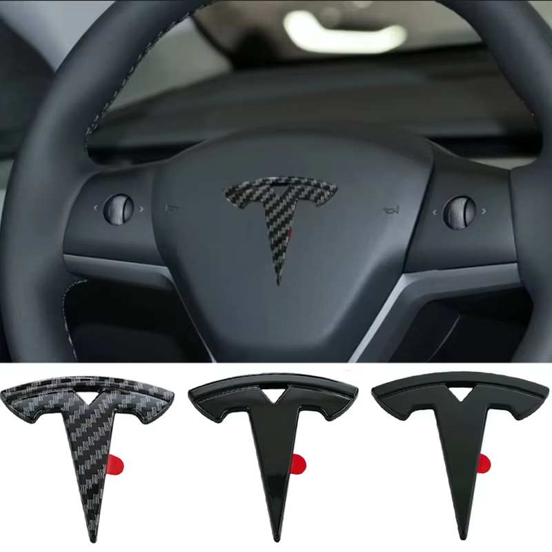 1Pc ABS Car Steering Wheel Center Emblem Sticker Decal Interior ...
