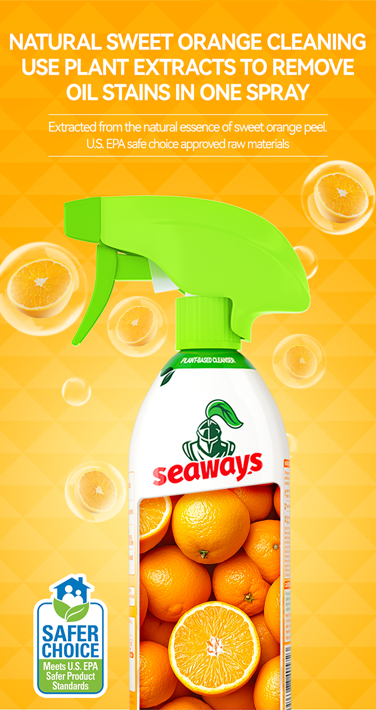 Seaways kitchen cleaner spray heavy oil kitchen cleaner oil stain ...