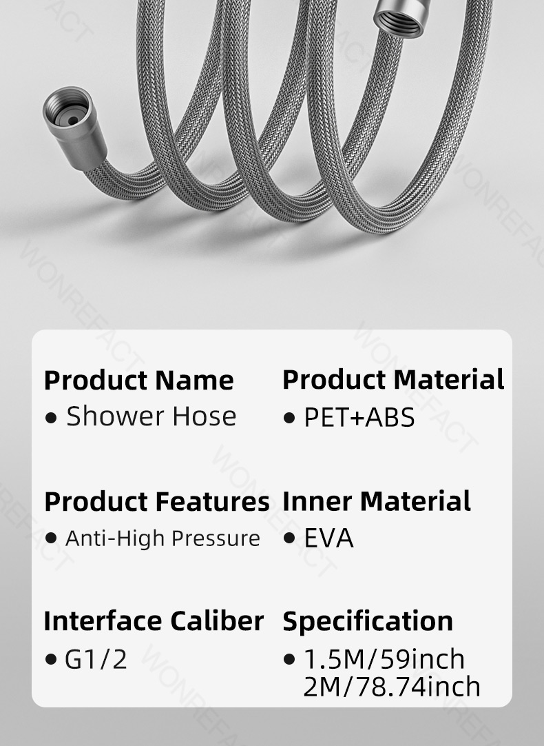 Universal Shower Hose Large Flow High Pressure Anti-cracking Bathtub ...