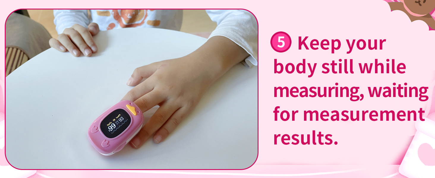 HealthTree Baby Pulse Oximeter Kids Fingertip Oxymeter SpO2 Blood ...