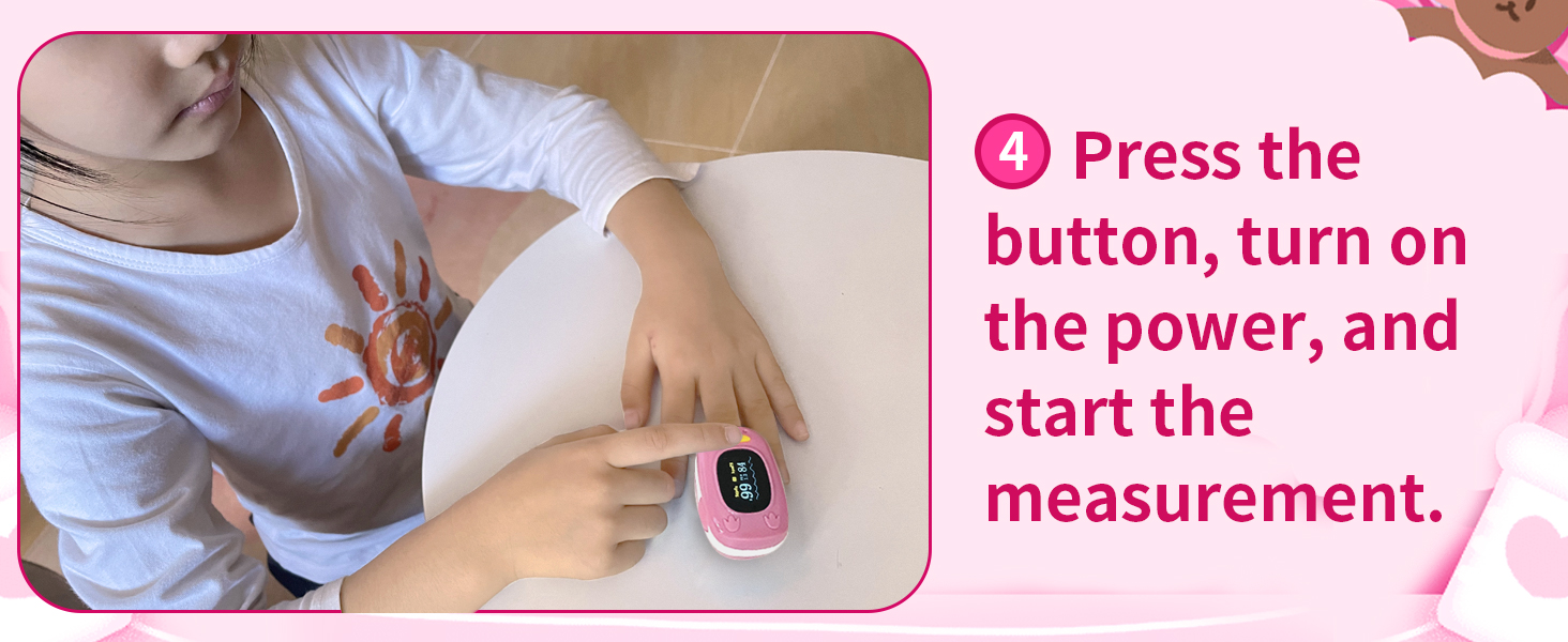 HealthTree Baby Pulse Oximeter Kids Fingertip Oxymeter SpO2 Blood ...